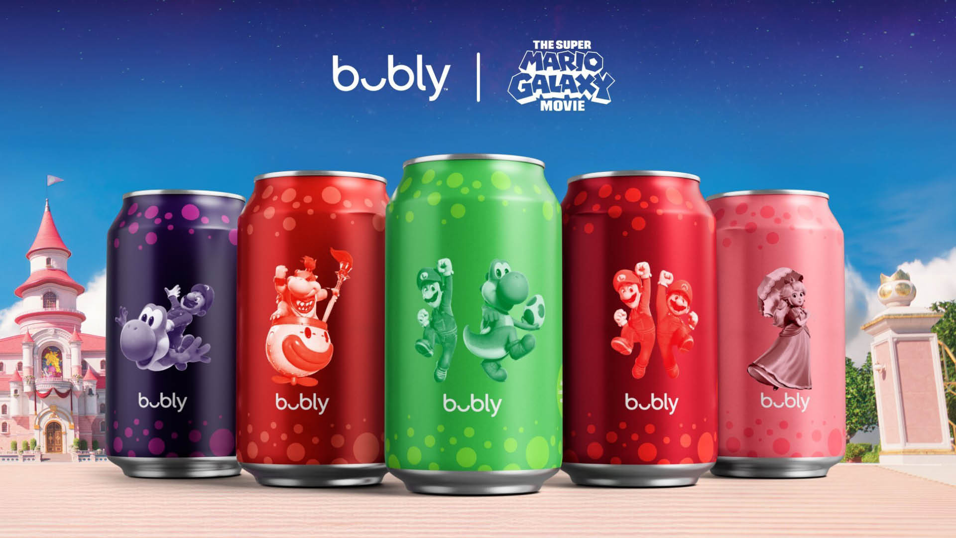 bubly Launches Flavors for ‘The Super Mario Galaxy Movie’
