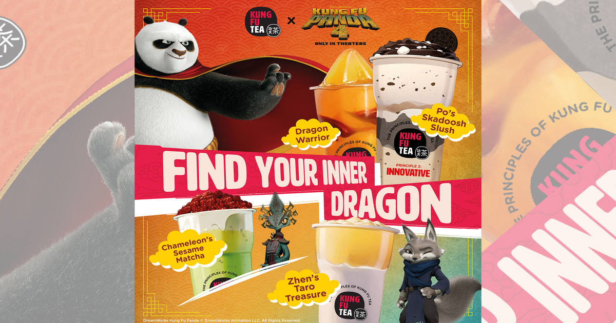 Kung Fu Tea, Dreamworks Animation Releasing ‘Kung Fu Panda 4’ Drinks