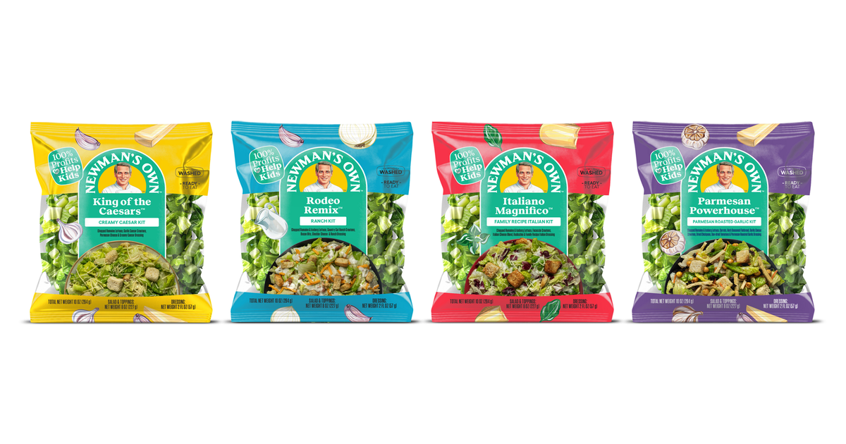 Del Monte’s Vegetable Division Launches Newman’s Own Salad Kits