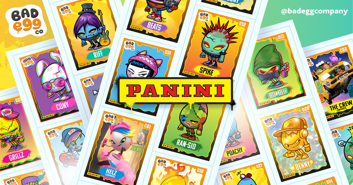 Bad Egg Co., Panini America Partner on Web3 Trading Card