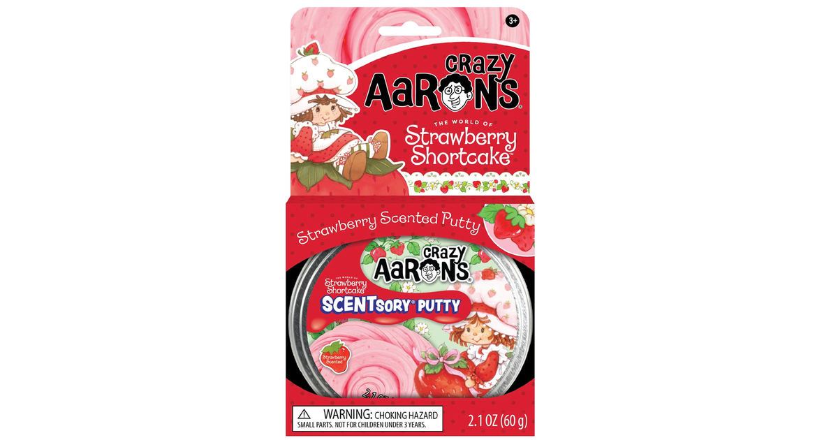 Crazy Aaron’s Launches Strawberry Shortcake SCENTsory Putty