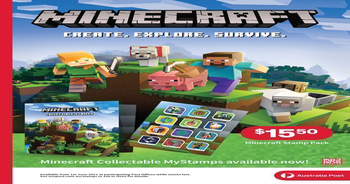 Merchantwise Licensing to Issue Australia Post Stamp Pack for ‘Minecraft’ | License Global