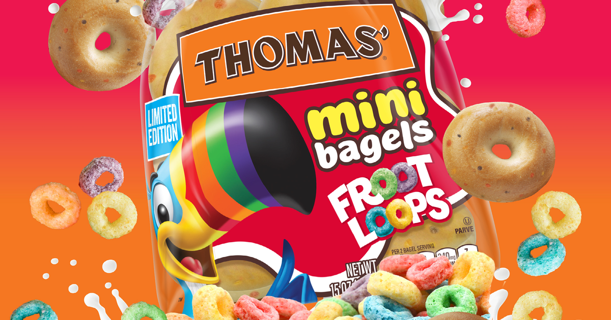 Thomas’, WK Kellogg to Launch Froot Loops Mini Bagels