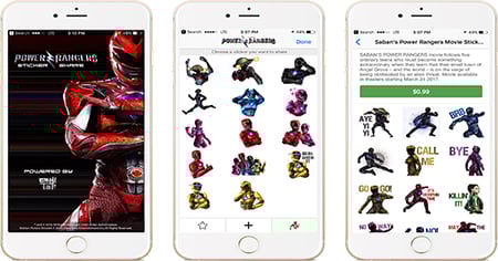 Bare Tree Adds Power Rangers Emoji App | License Global