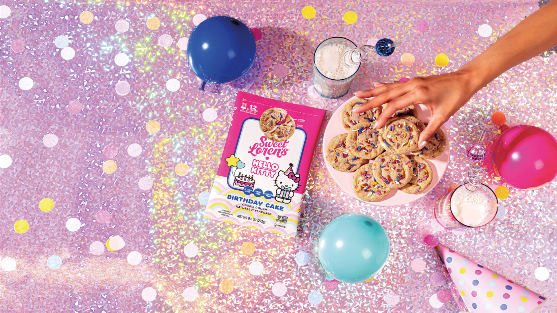 Hello Kitty Birthday Cake Cookie Dough Launches from Sweet Loren’s