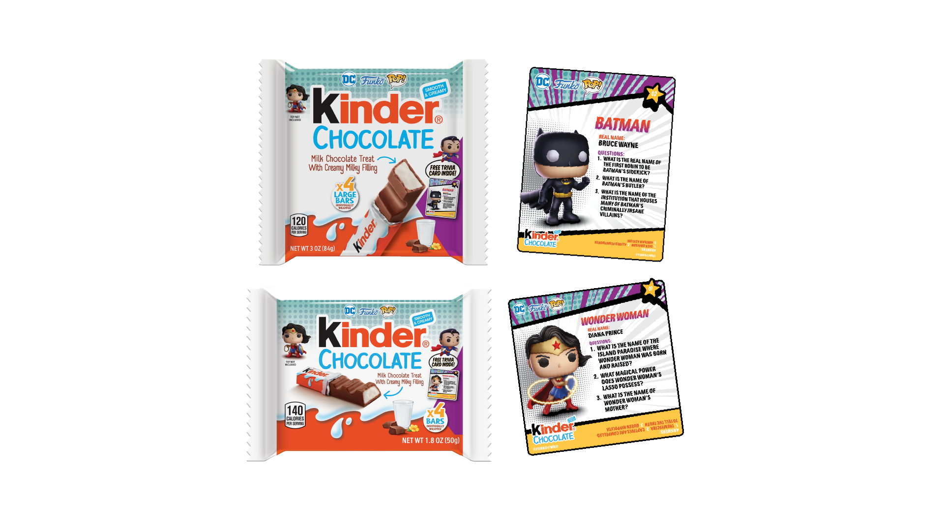 Kinder Joy and Kinder Chocolate Debut Limited-Edition DC Collab