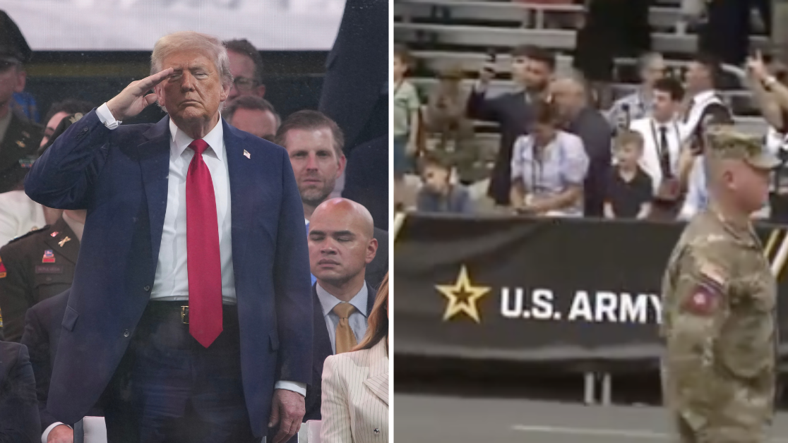 People claim army gave a big ‘f**k you’ to Trump after spotting detail ...