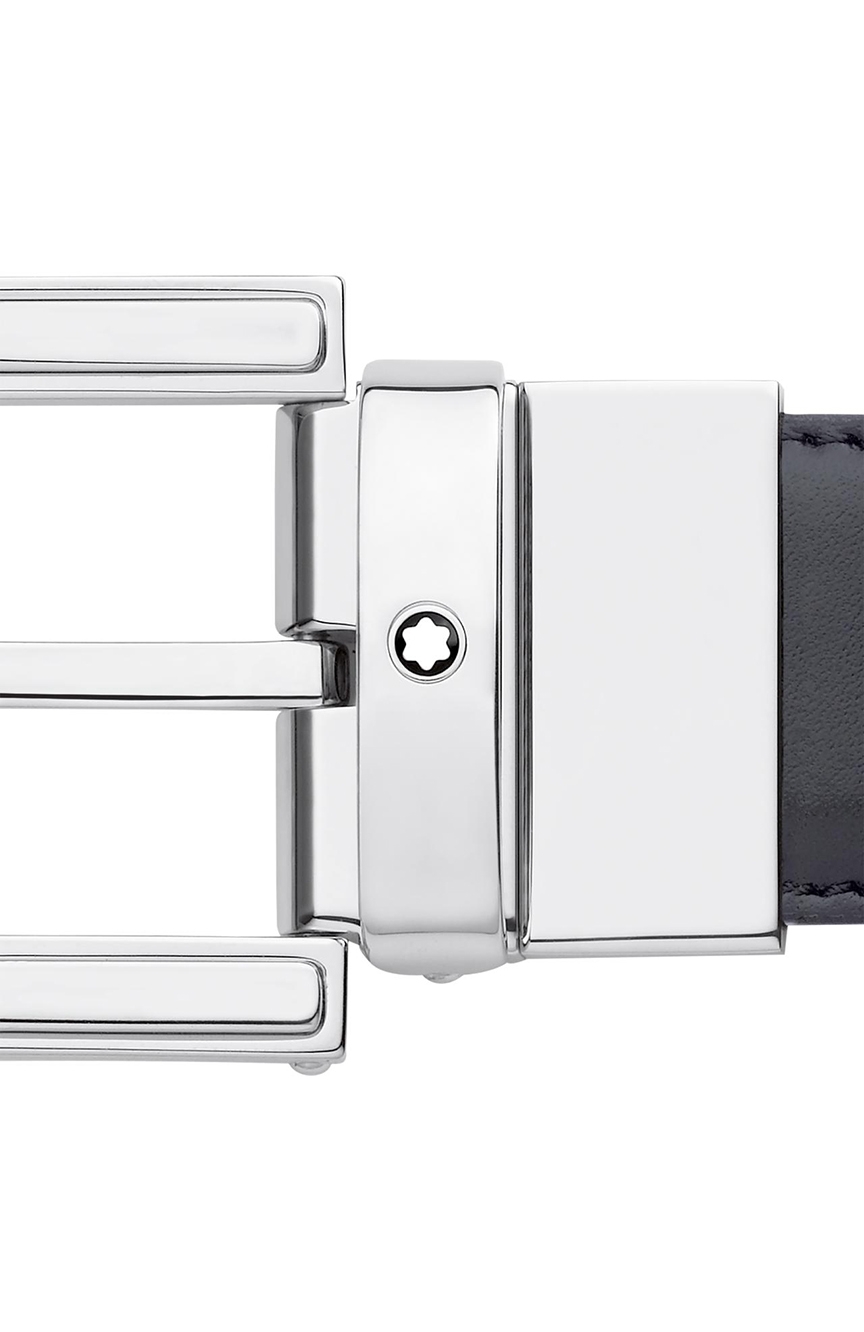 Montblanc Revolving Rectangular Cut Shiny Palladium-Coated Pin Buckle ...