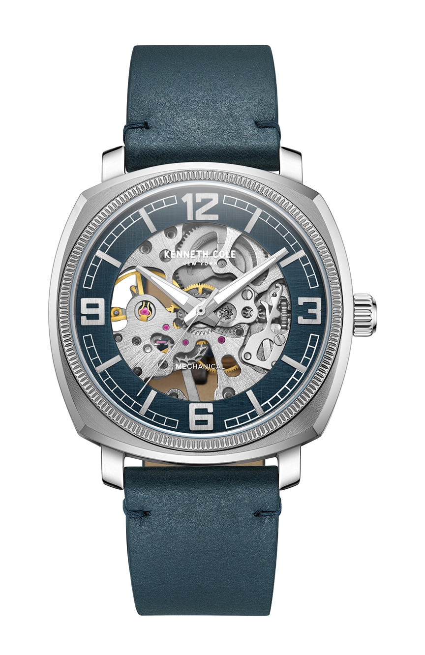 Kenneth Cole Kenneth Cole Mens Fashion Leather Mechanical Watch ...