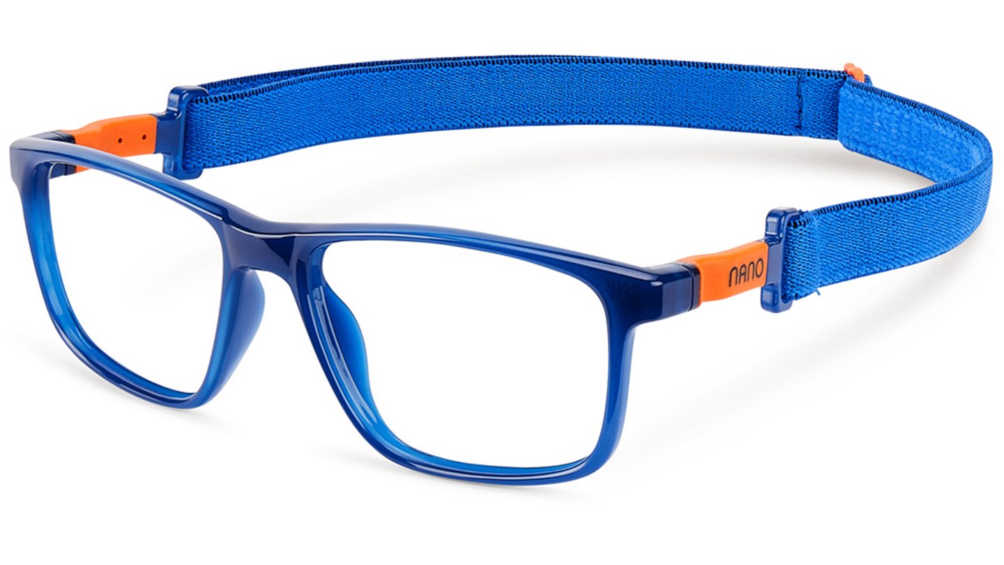 Nano Vista Boys Square Crystal Navy Optical Frame | RivoliShop.com