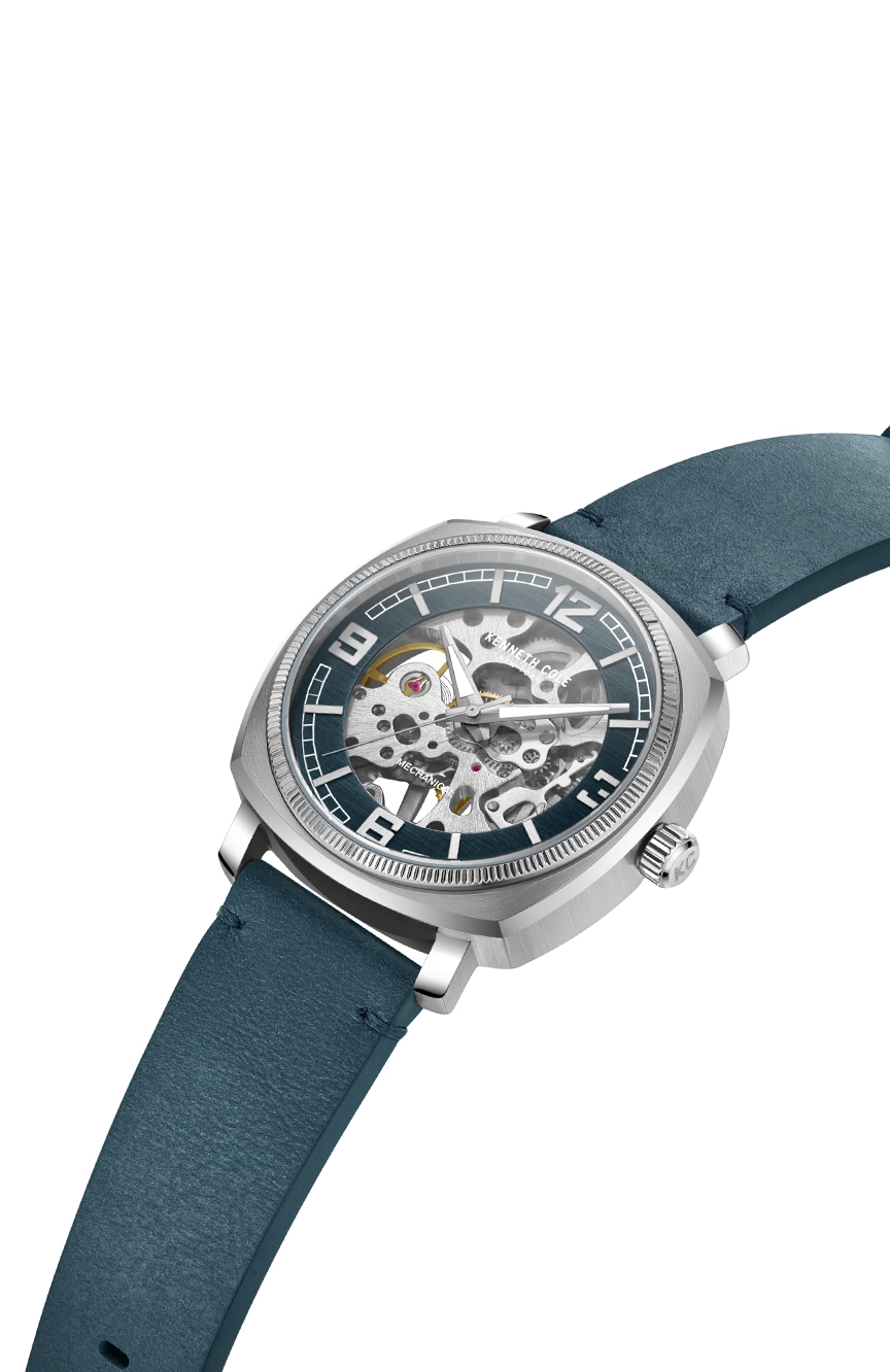 Kenneth Cole Kenneth Cole Mens Fashion Leather Mechanical Watch ...