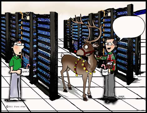 Holiday Data Center Cartoon Caption Contest