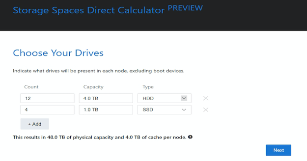 Microsoft's Storage Spaces Direct Calculator Eases Volume Planning