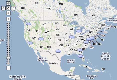 Data Center Map Adds Search for Cloud Services