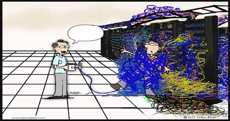 Friday Funny: Pick the Winning Caption for Our Spaghetti Cabling Cartoon