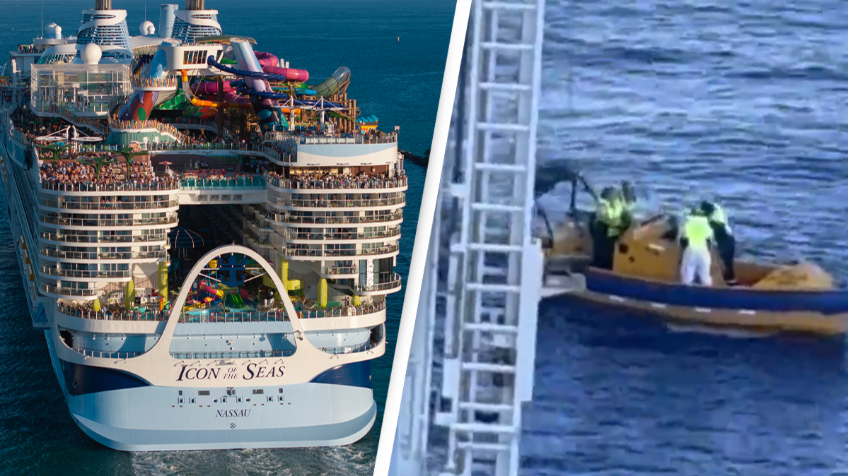 Jumping Off A Ship Man Saved After Jumping Off Ship The New York