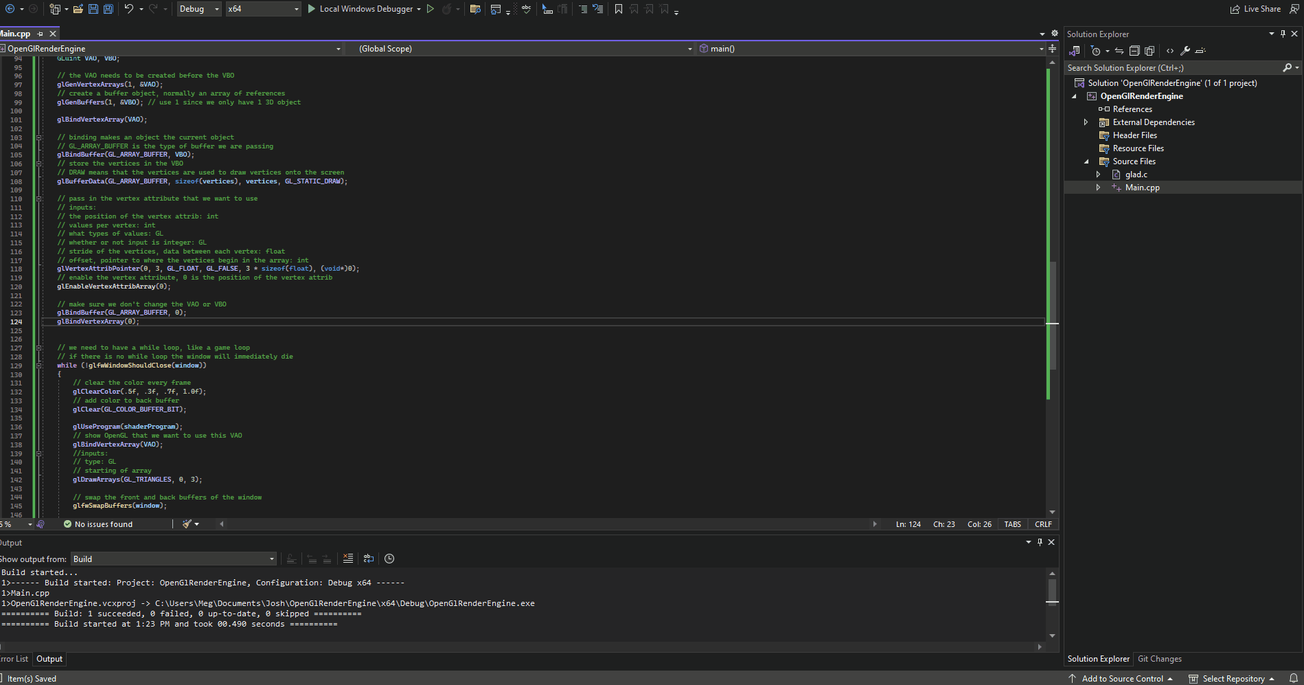 Realtime Rendering With OpenGL – A Students Perspective (Week 1)
