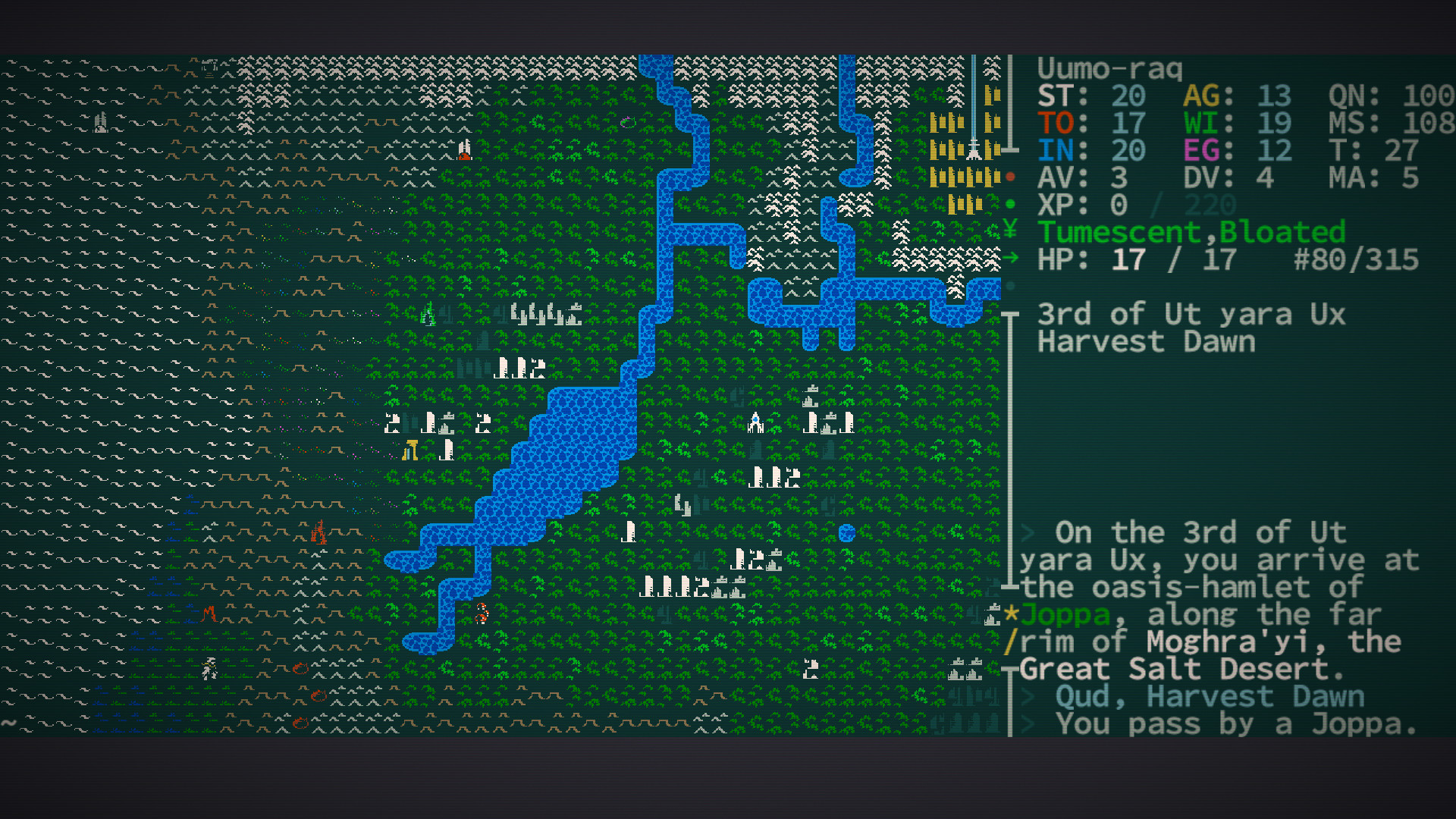 Developing the procedurally generated world of Caves of Qud