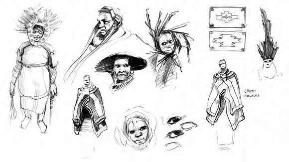 Video Game Concept Art Sketches