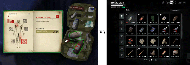 Long Dark: Survival game HUD UI