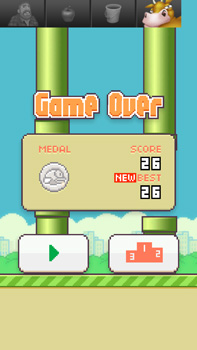 Flappy Bird Background Game Over