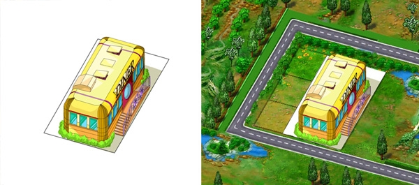 How to design isometric buildings