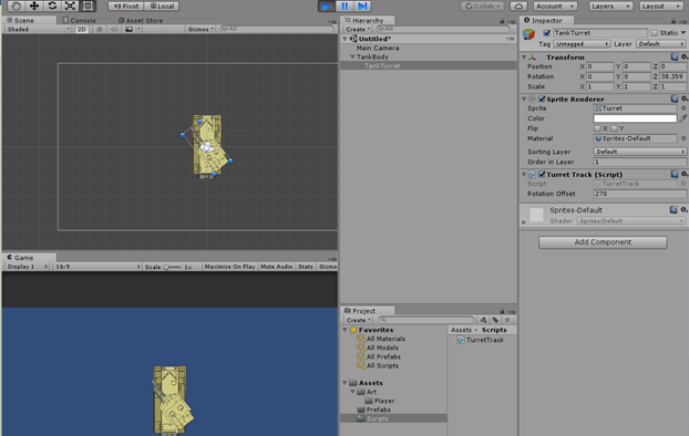 Unity Tutorial – How to make a 2D Tank Game – Player Tank Part 1