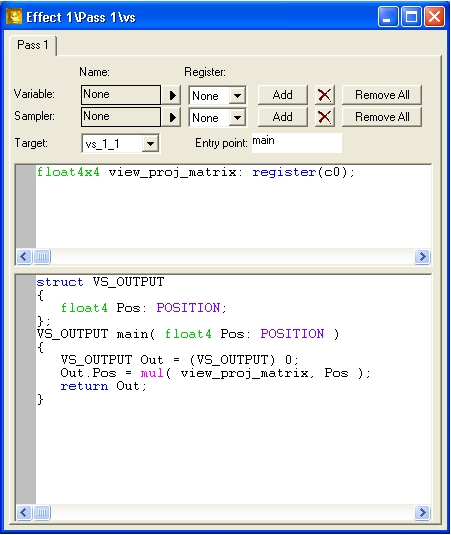Implementing Modular HLSL with RenderMonkey