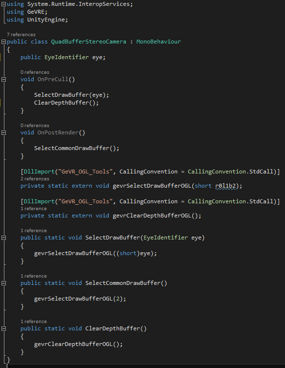Quad-buffered stereoscopic 3D with Unity3D