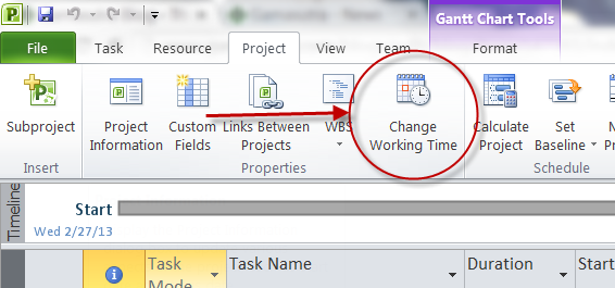 Using Microsoft Project for Student Games