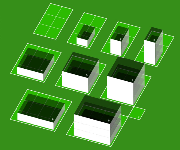 How to design isometric buildings