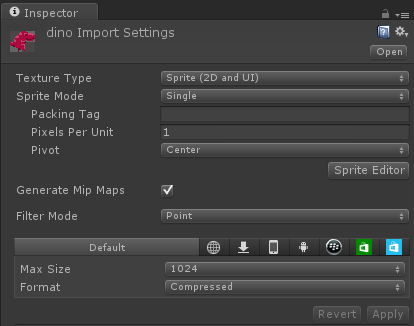 Unity Set Up - Pixel Perfect