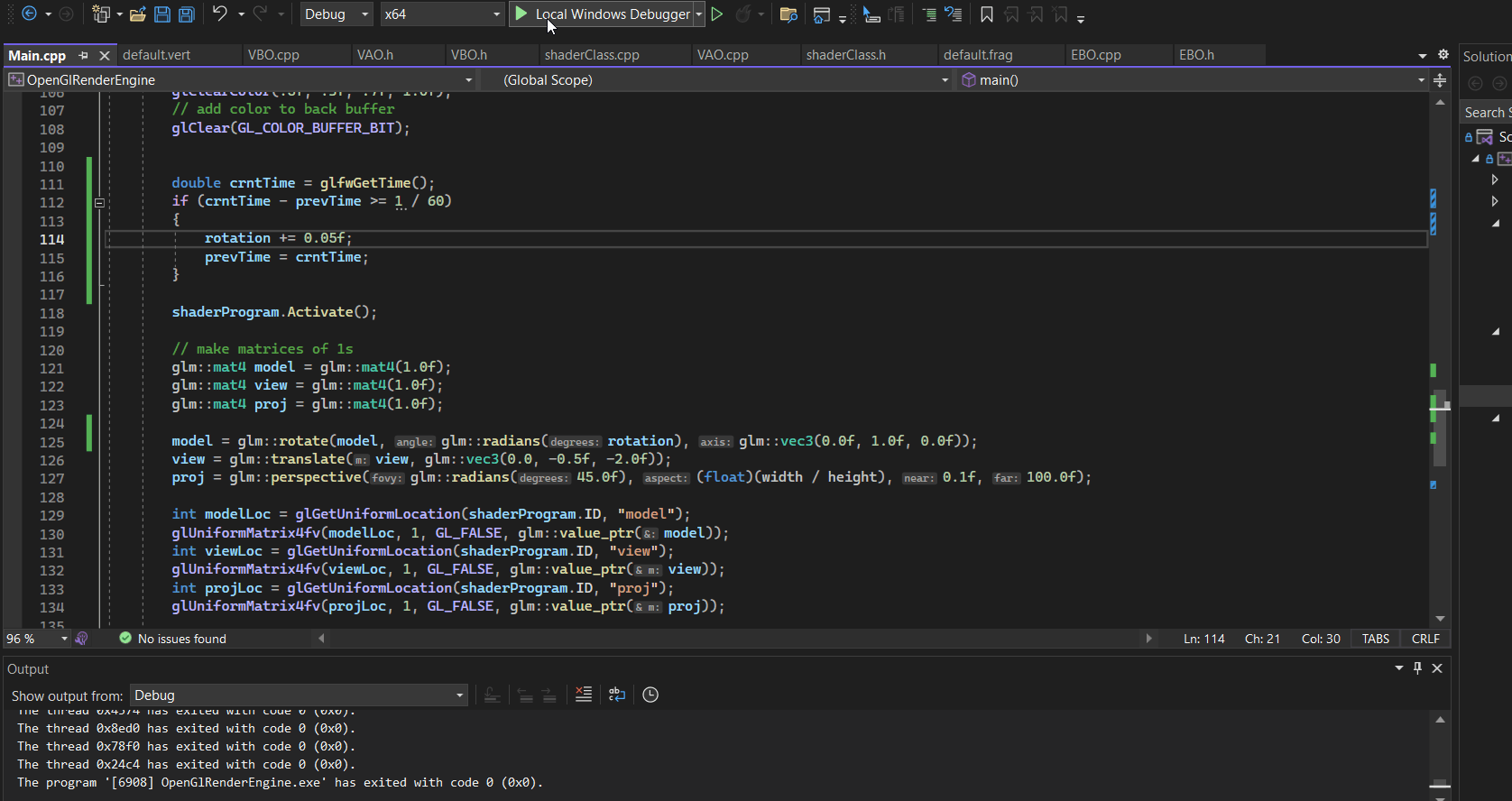 Realtime Rendering With OpenGL – A Students Perspective (Week 2)