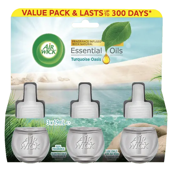 Essential Oils Plug-in Triple Refill Turquoise Oasis | Air Wick AU