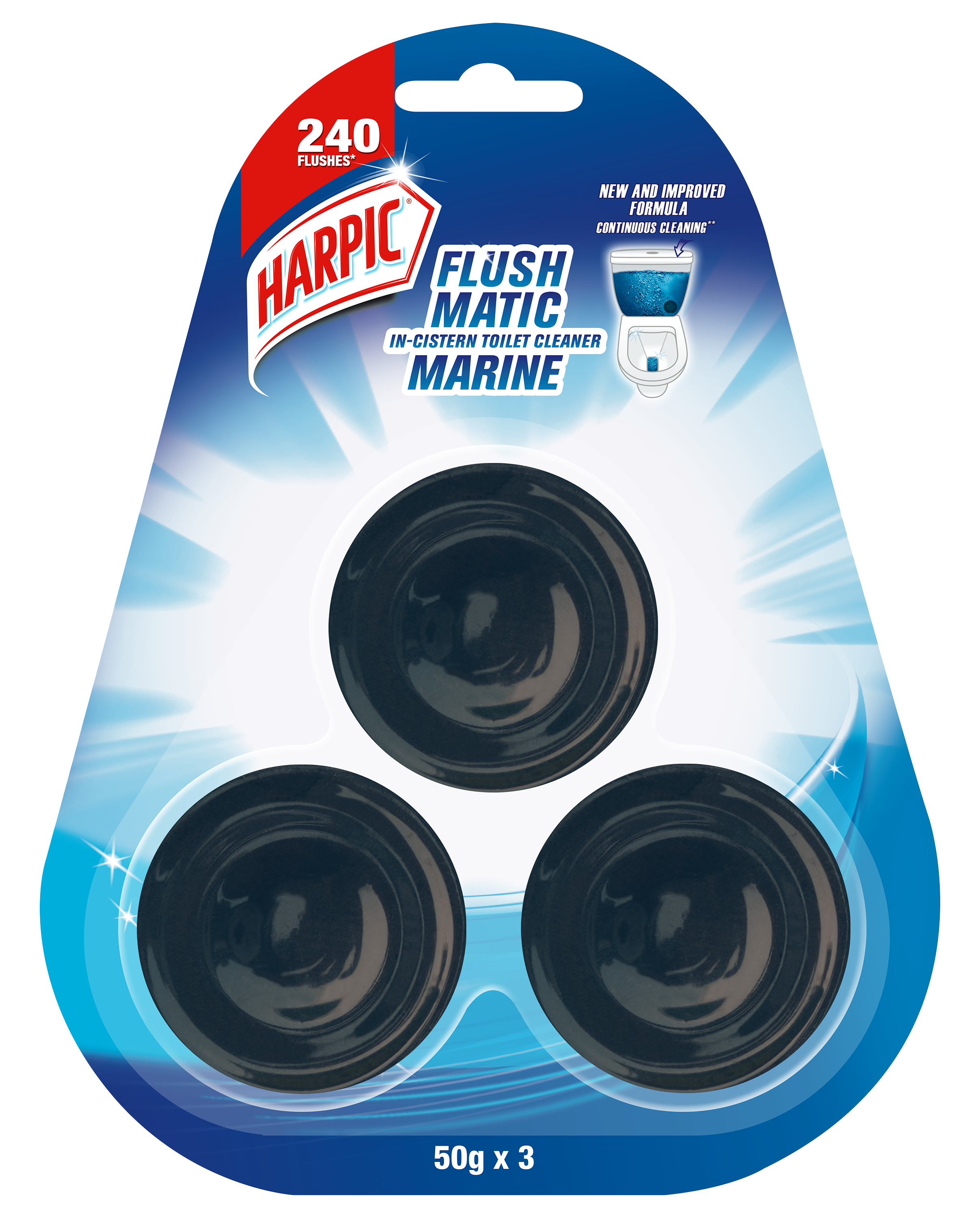 Harpic Flushmatic Marine Triple Toilet Cleaner 3 Pack Online | Harpic