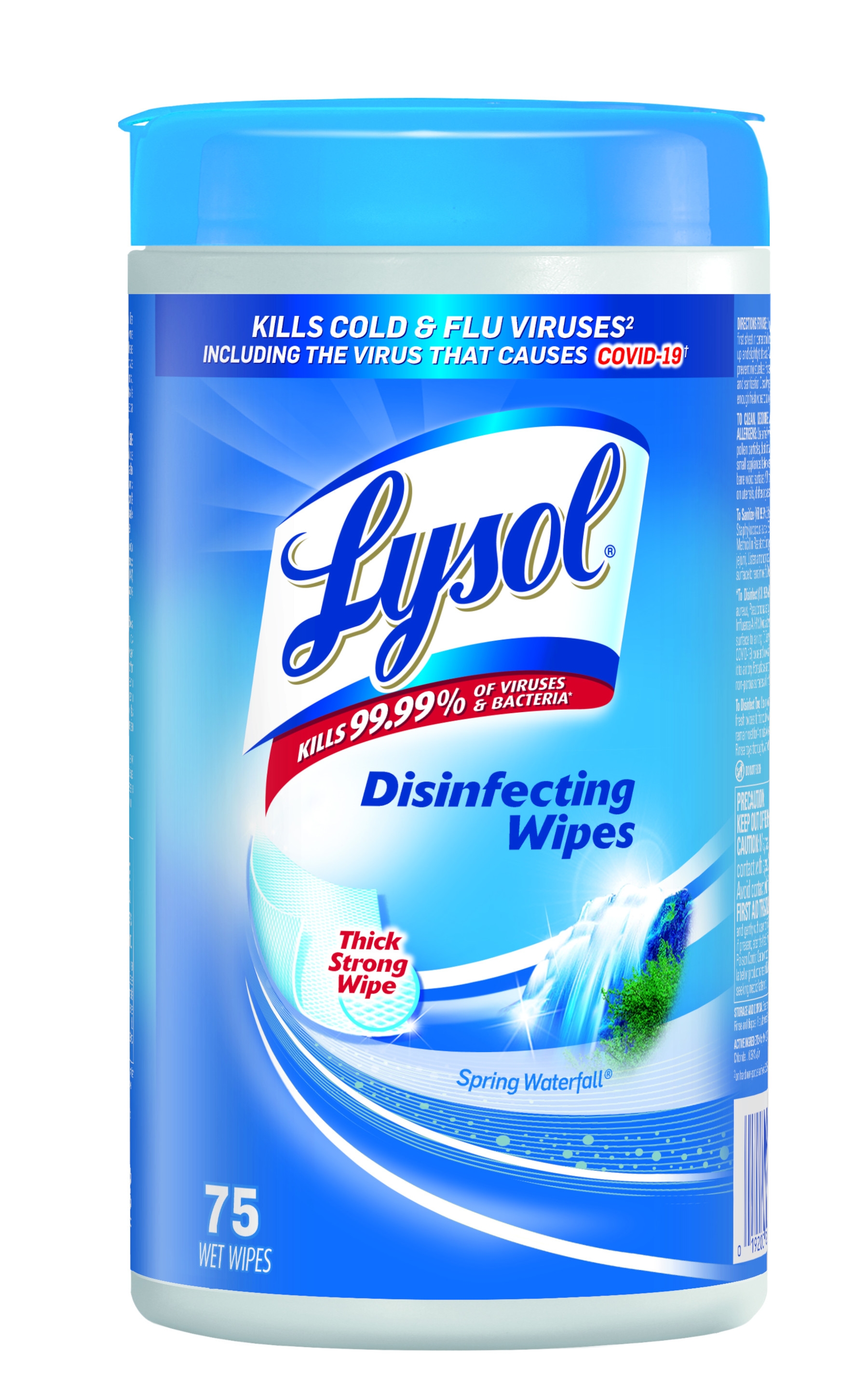 Lysol Disinfecting Wipes - 75ct Spring Waterfall | Lysol CA