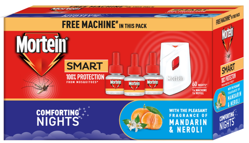 Mortein SmartPlus Mosquito Repellent Machine + 3 Refills Combo | Mortein