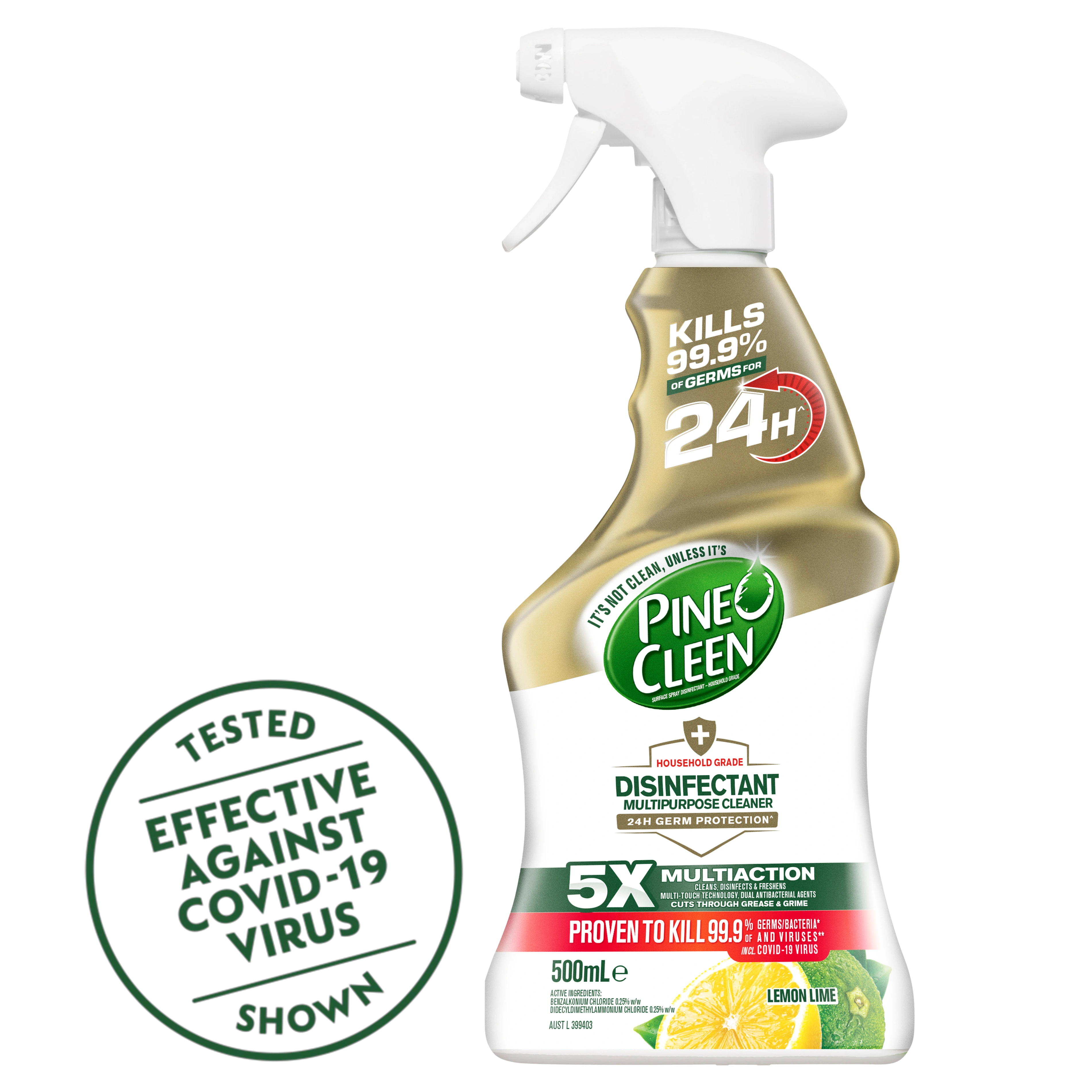 Multi-Purpose Spray 24h Protection Lemon 0.5l | Pine O Cleen | Pine O ...