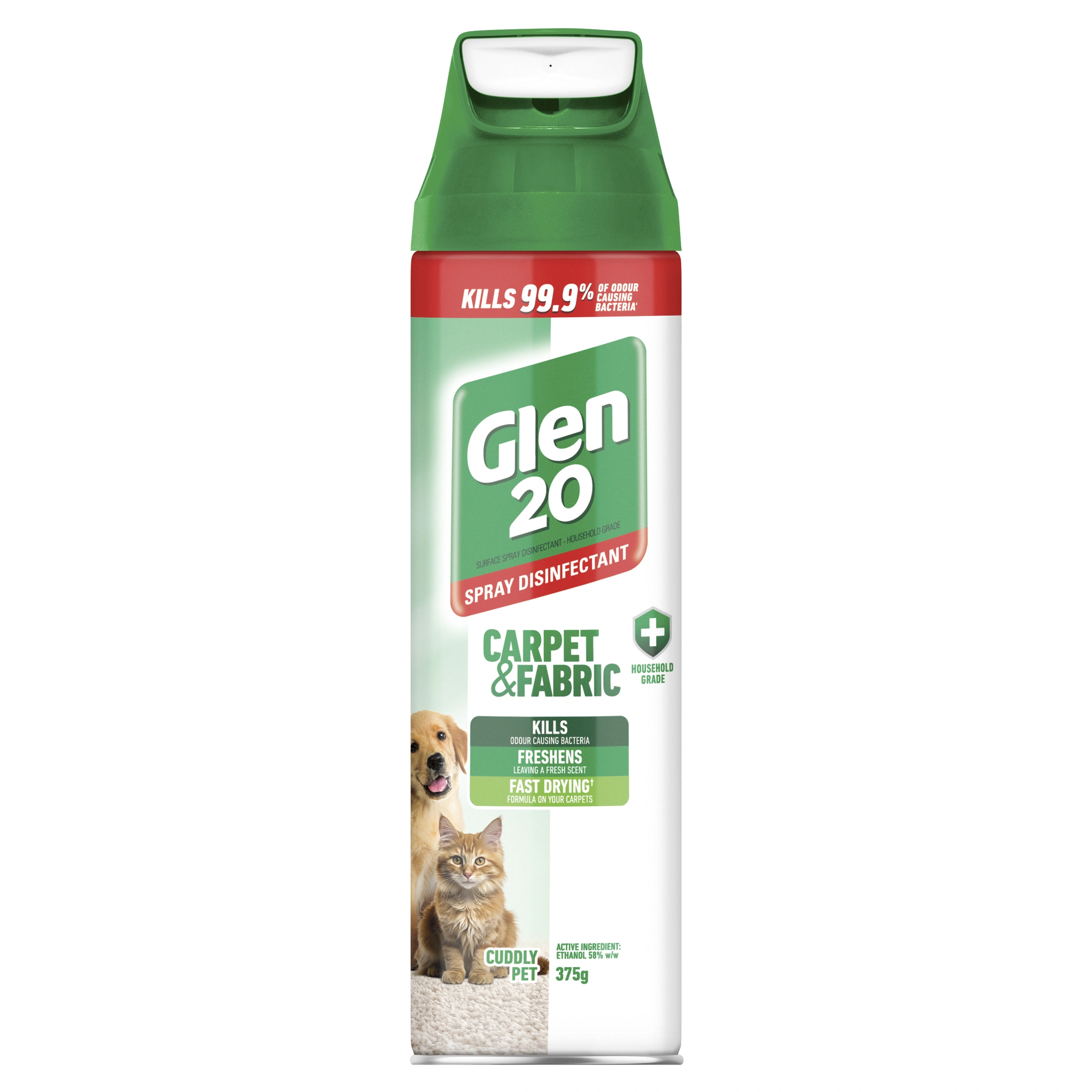 Carpet Disinfectant Spray Cuddly Pet 375g | Glen 20