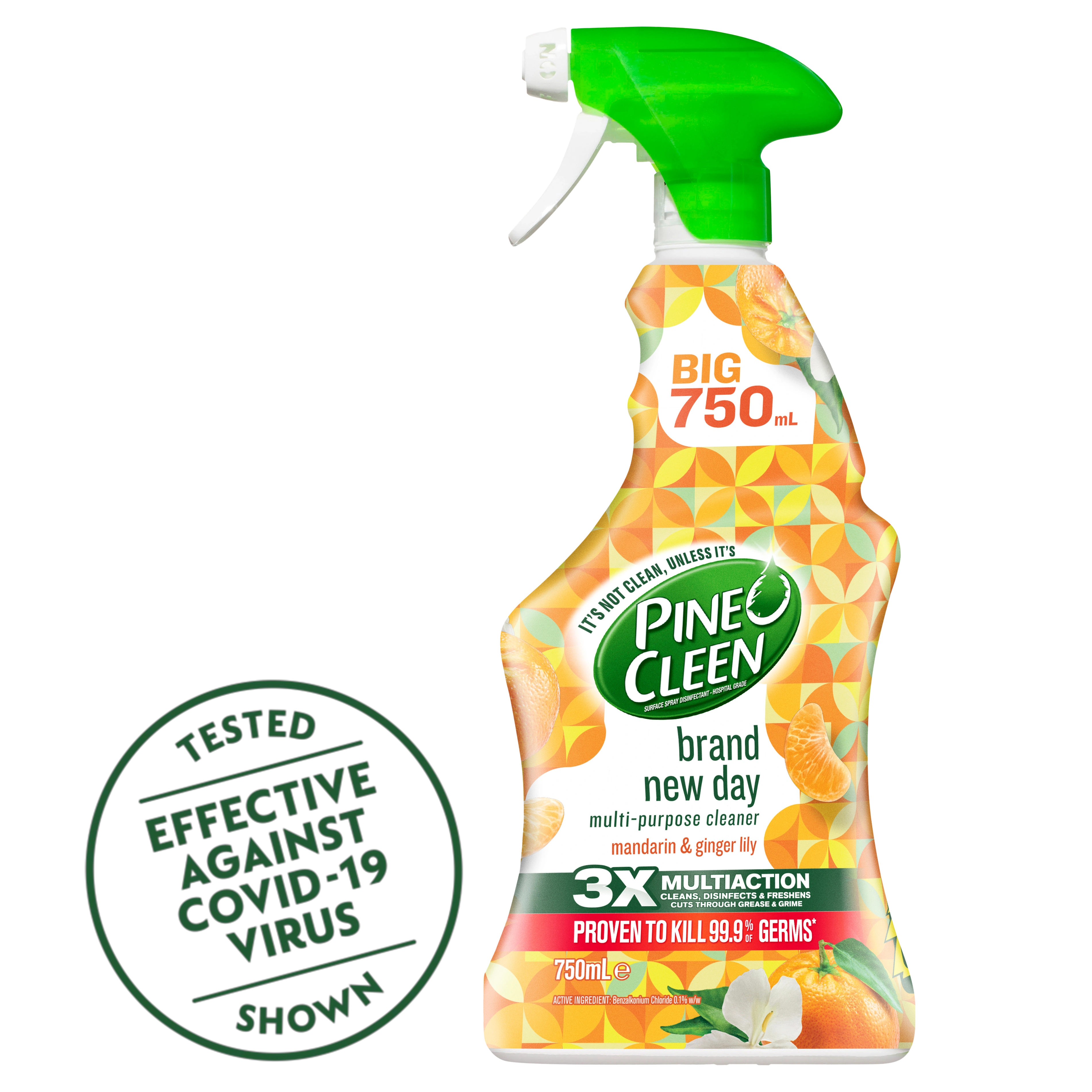 Multi-Purpose Disinfectant Spray Mandarin 750ml | Pine O Cleen AU