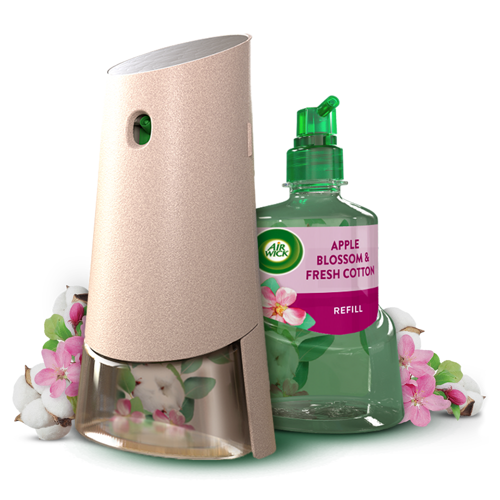 Air Wick Aerosol-Free Automatic Air Freshener Refill Apple Blossom ...