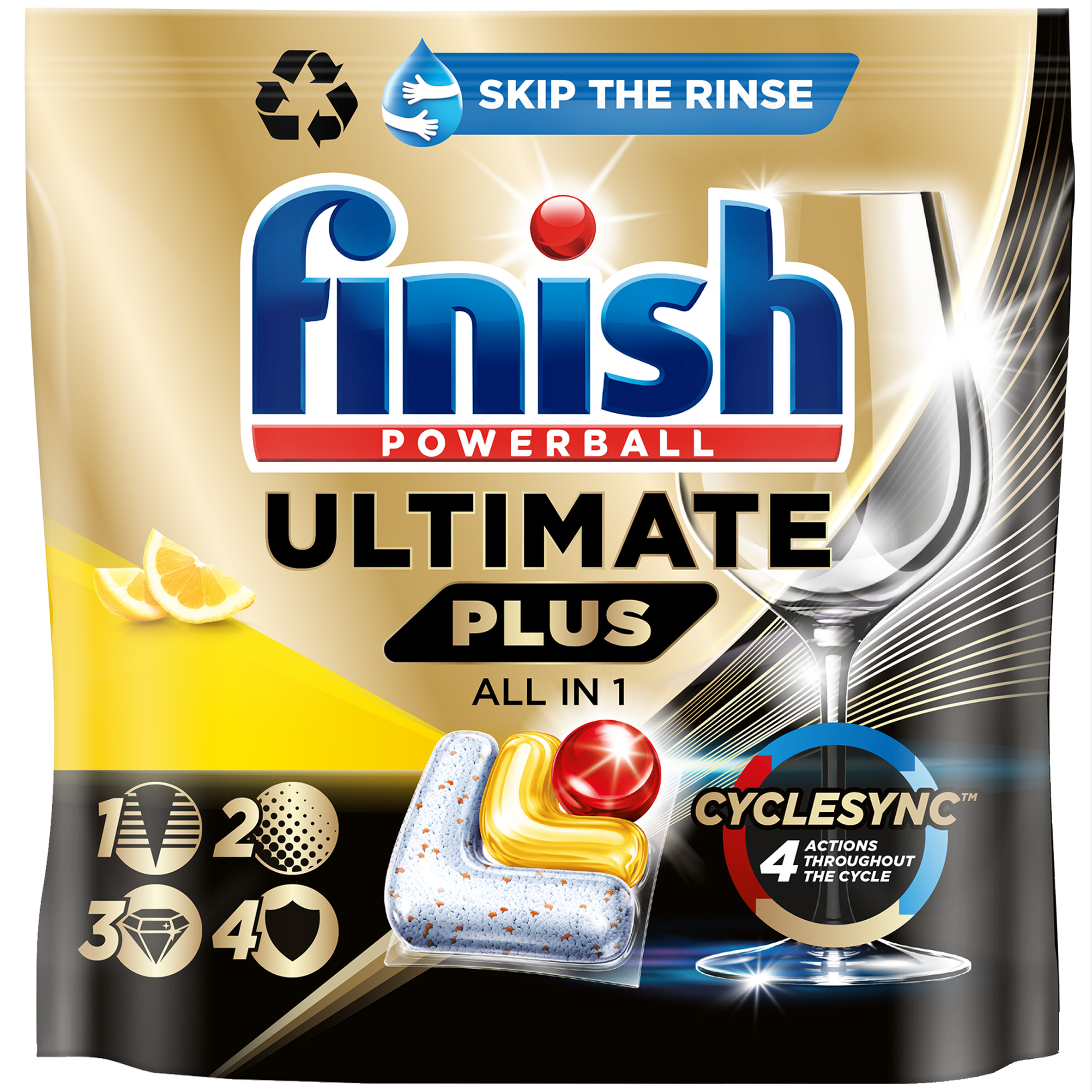 Finish Κάψουλες Πλυντηρίου Πιάτων Ultimate plus All In 1 | Finish®