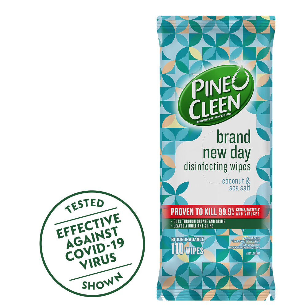 Disinfectant Wipes Coconut & Salt Wipes 110s | Pine O Cleen | Pine O ...