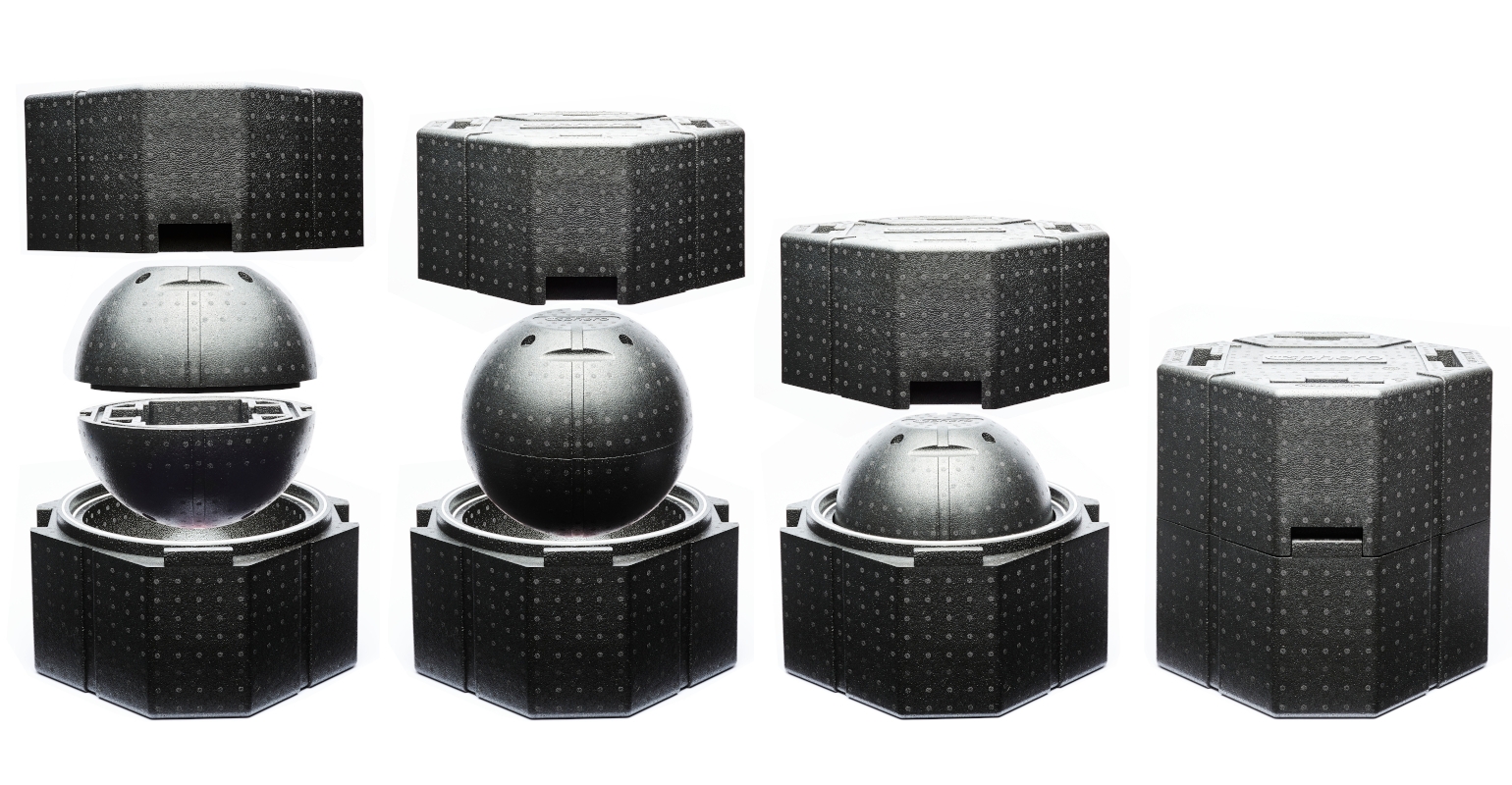 Biotech Firm Invents Always-Upright Shipping Container