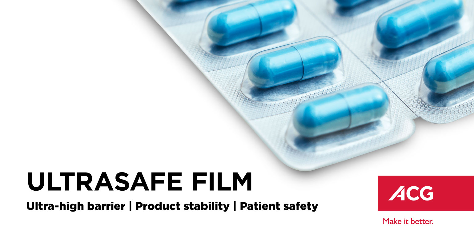 ULTRASAFE FILM Ultra-high barrier | Product stability | Patient safety