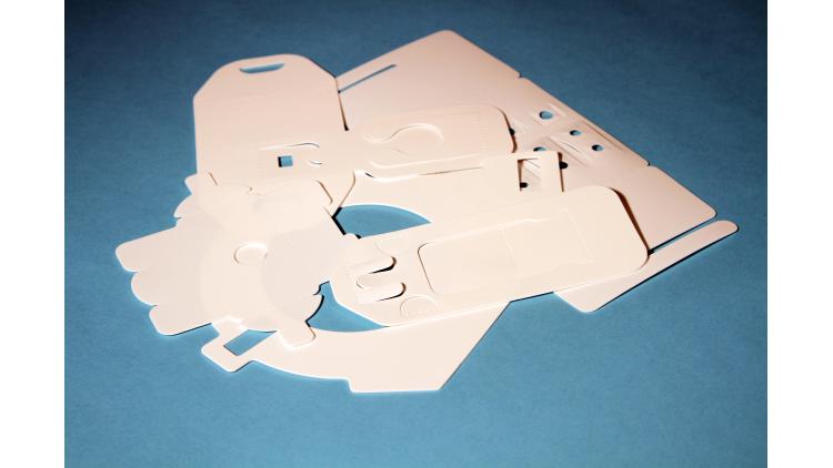 Considering a die-cut insert card for medical device protection, susta