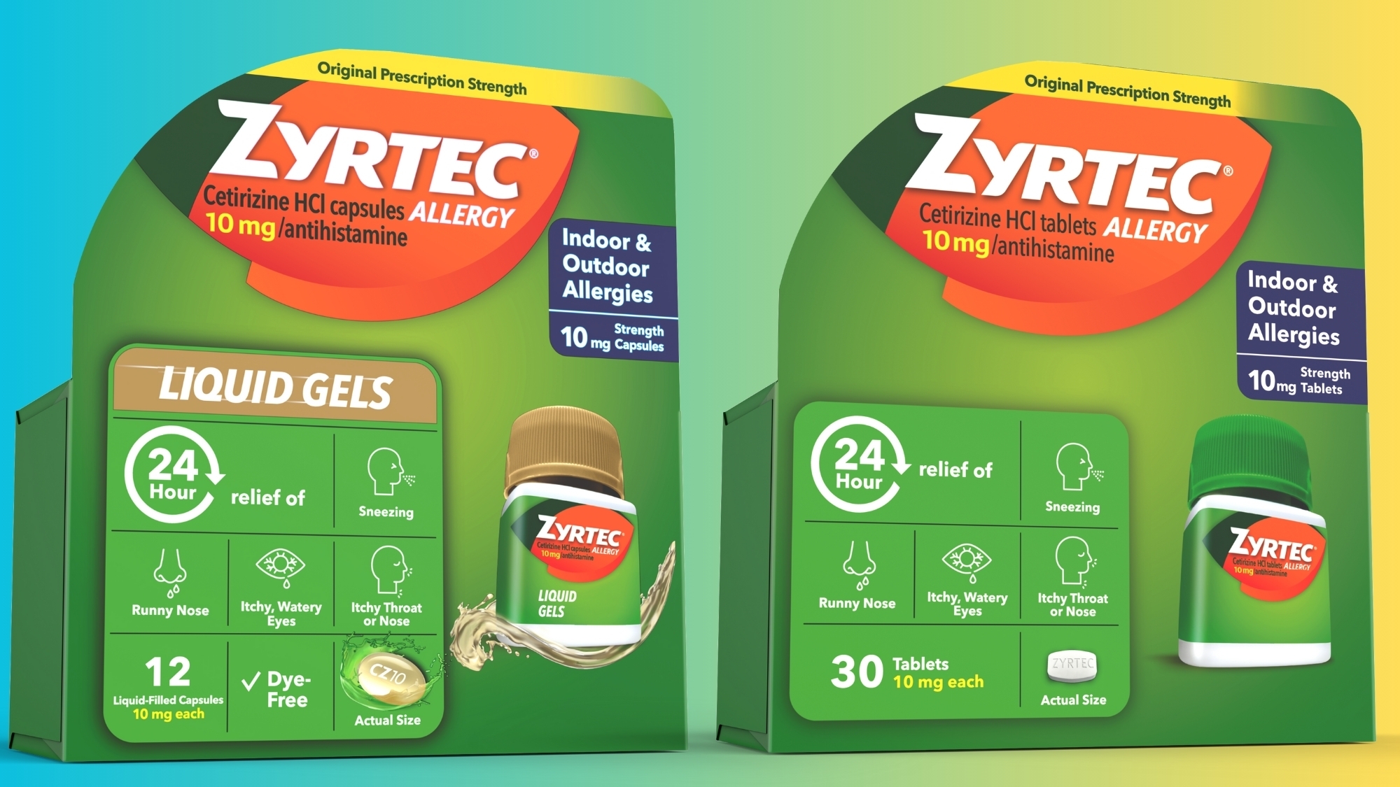 Zyrtec Packaging Refresh Reimagines the Familiar Fifth-Panel Carton