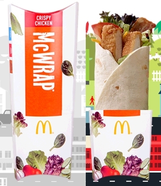 McDonald's Premium McWrap debuts in hand-held packaging