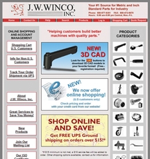 J.W. Winco Website Offers eStore, 3D-CAD