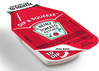 Heinz takes dip into multifunctional packaging with new ketchup packet